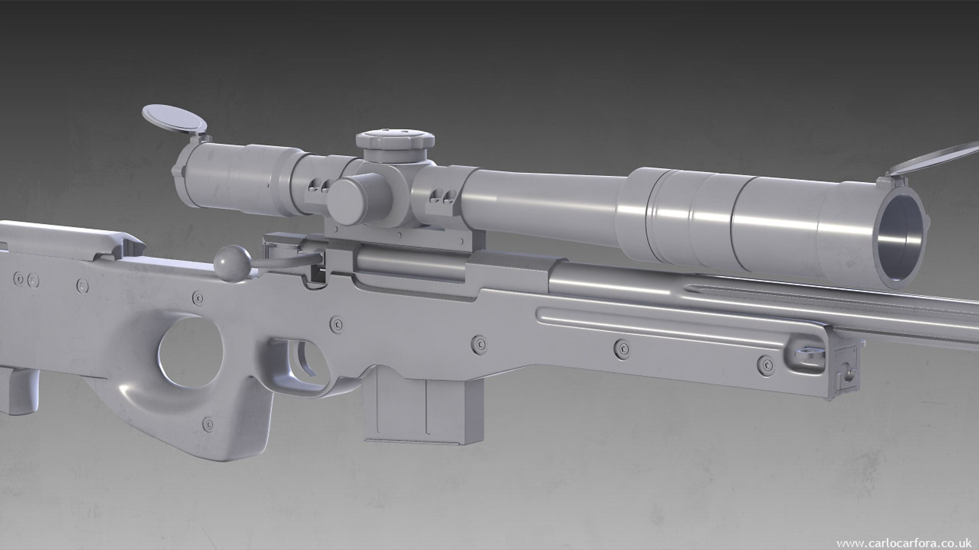 Awsm Sniper Rifle 3d Model