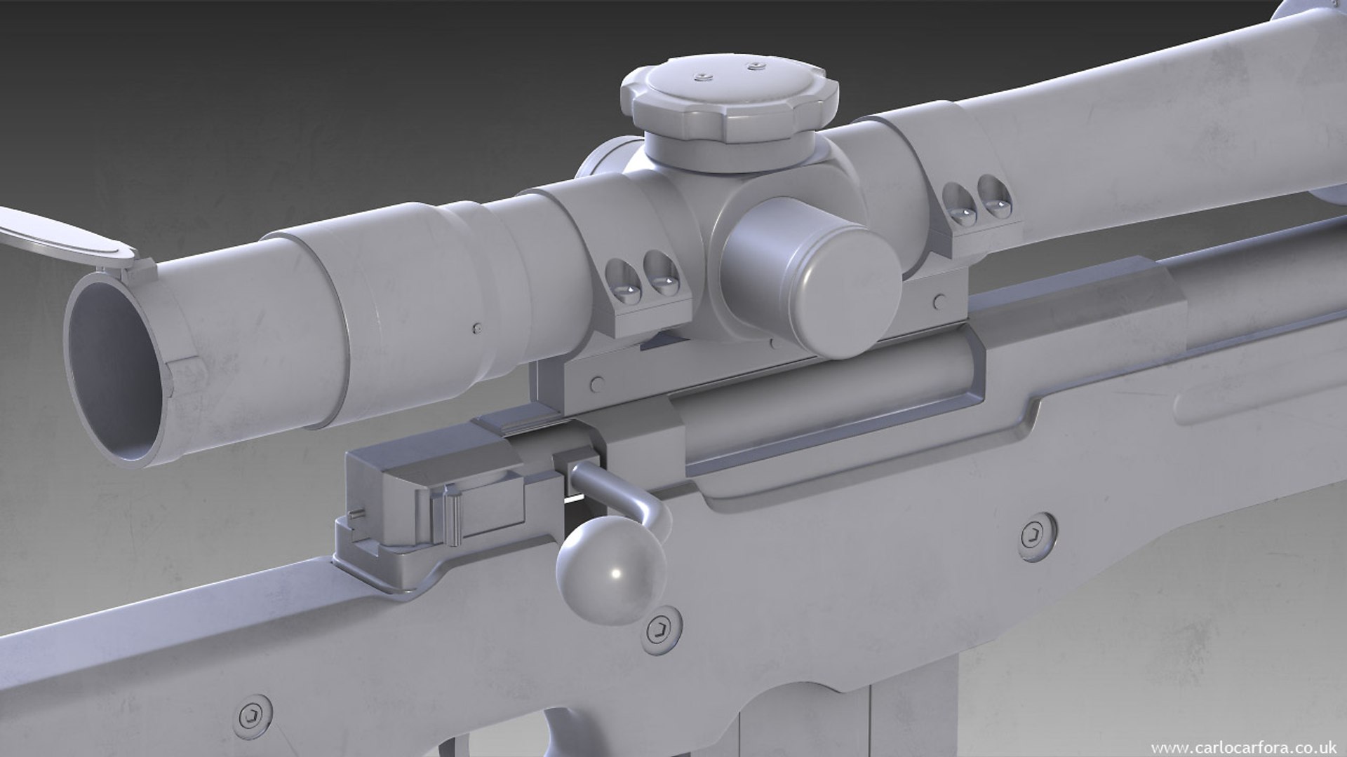 Awsm Sniper Rifle 3d Model