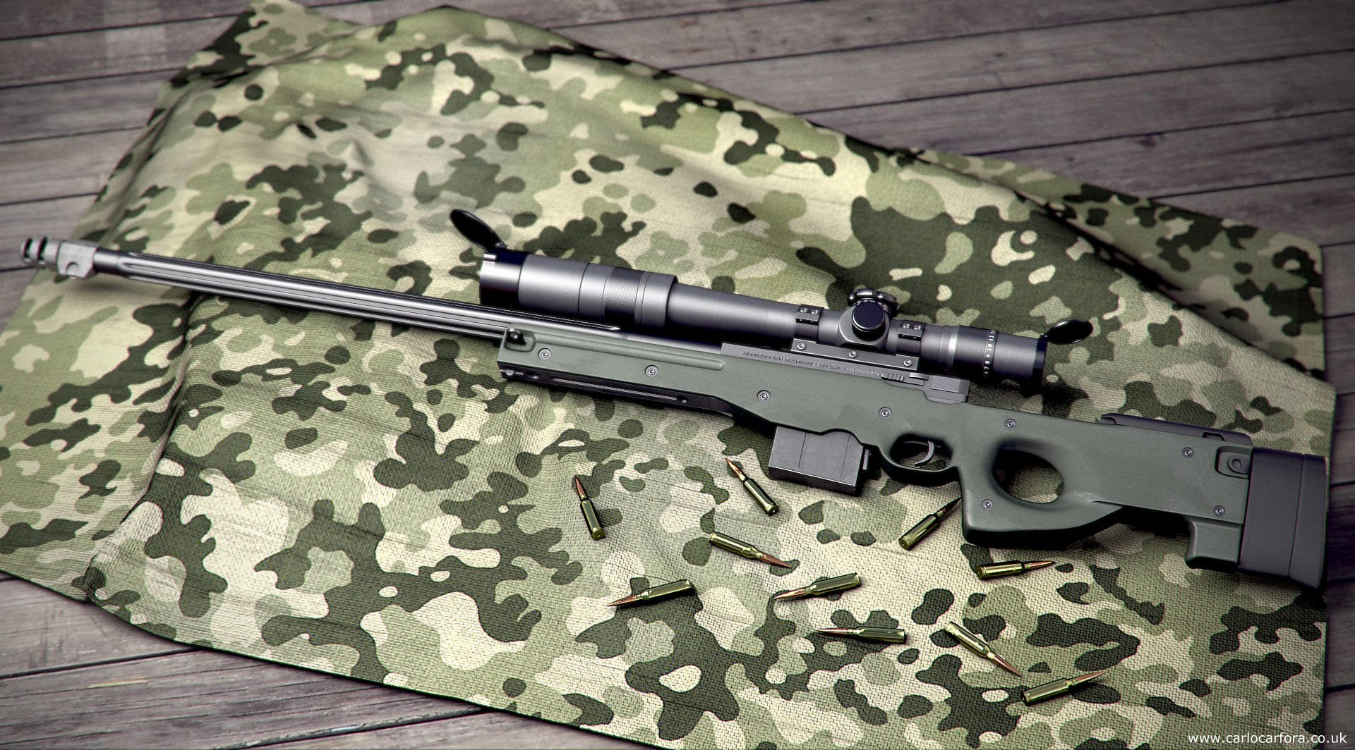 Awsm Sniper Rifle 3d Model