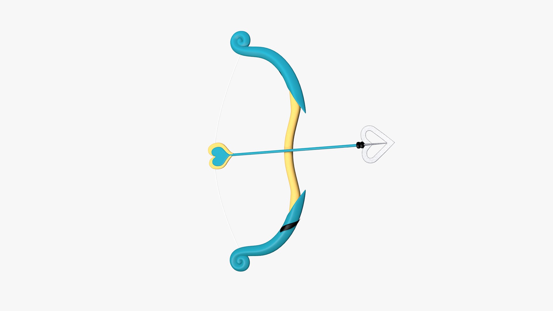 3D Cupids Bow Arrow - TurboSquid 1849943