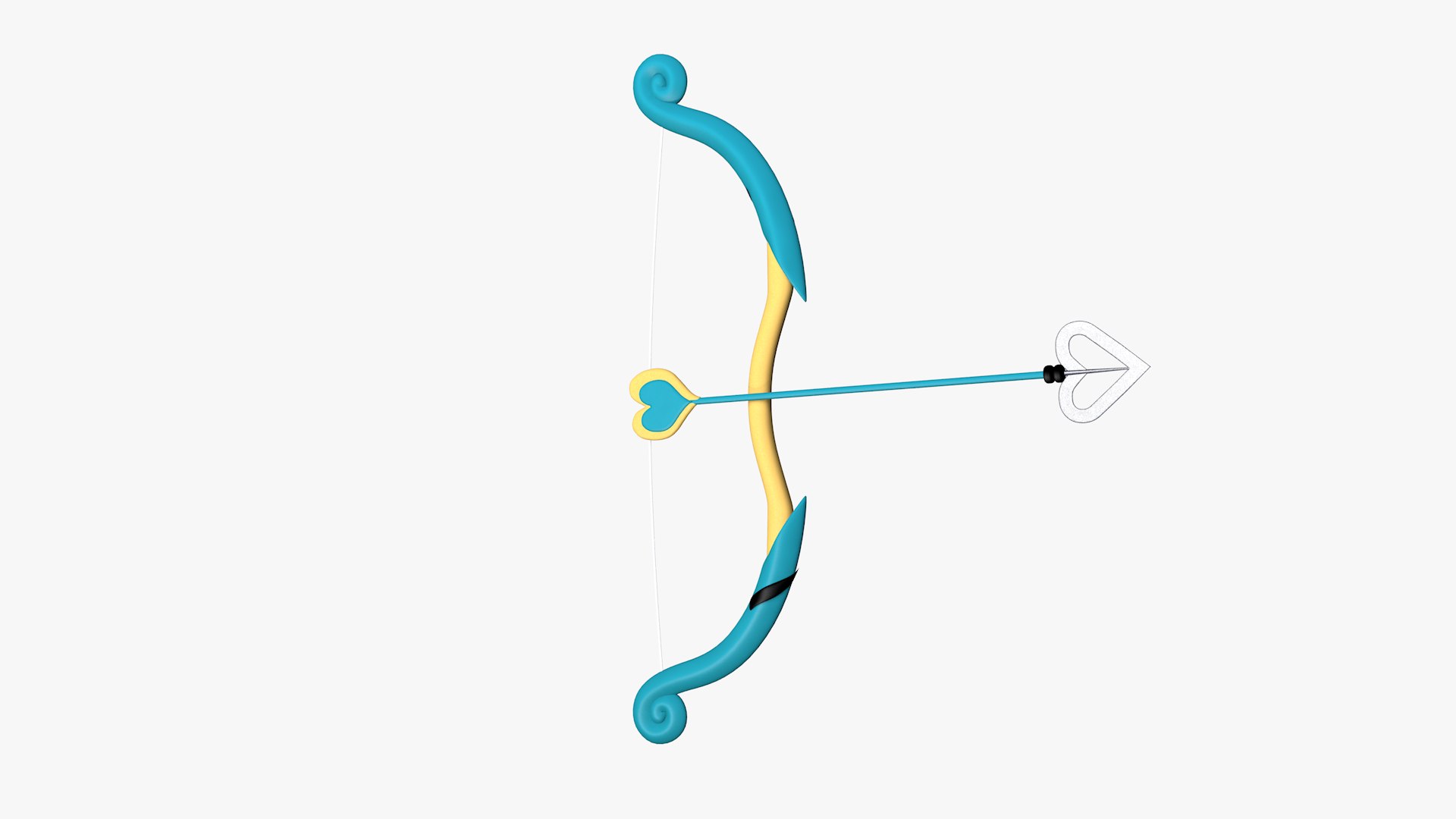 3D Cupids Bow Arrow - TurboSquid 1849943