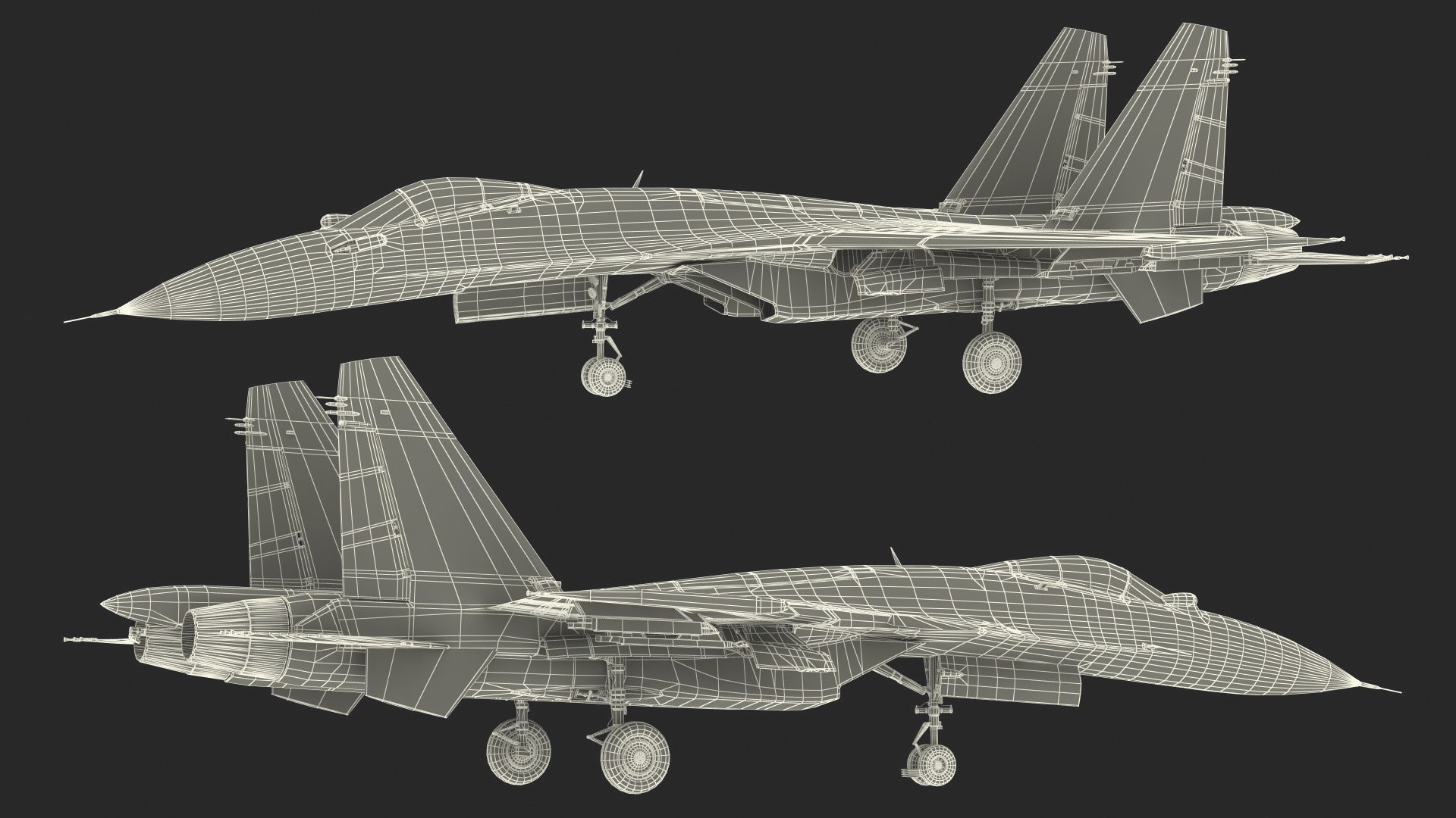 3D model Sukhoi SU-33 Russian Navy Multirole Fighter - TurboSquid 2003390