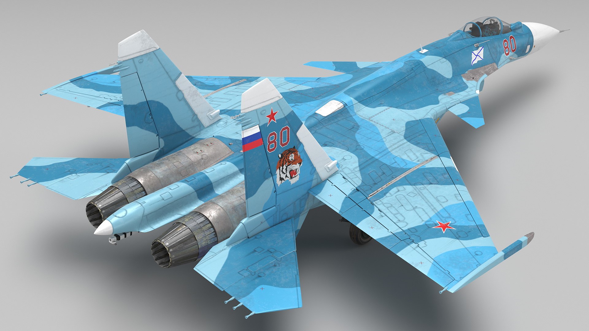 3D Model Sukhoi SU-33 Russian Navy Multirole Fighter - TurboSquid 2003390