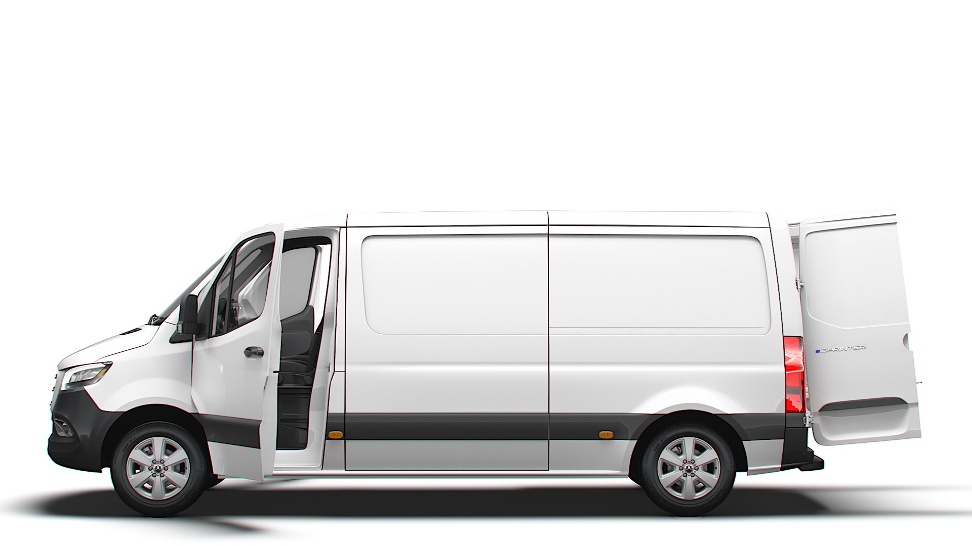 3D Mercedes Benz Sprinter Panel Van L2H1 FWD HQInterior 2024 Model ...