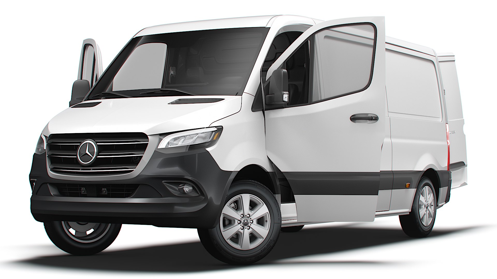 3D Mercedes Benz Sprinter Panel Van L2H1 FWD HQInterior 2024 Model ...