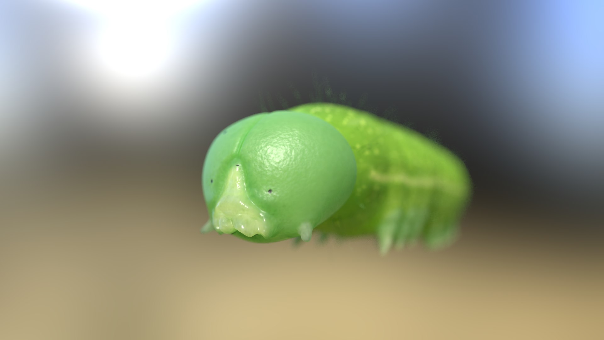 3D Rigged Caterpillar - TurboSquid 1248355