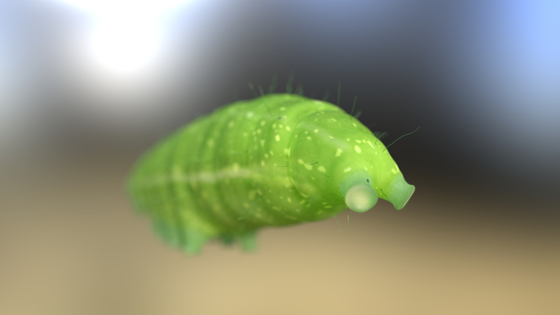 3D Rigged Caterpillar - TurboSquid 1248355