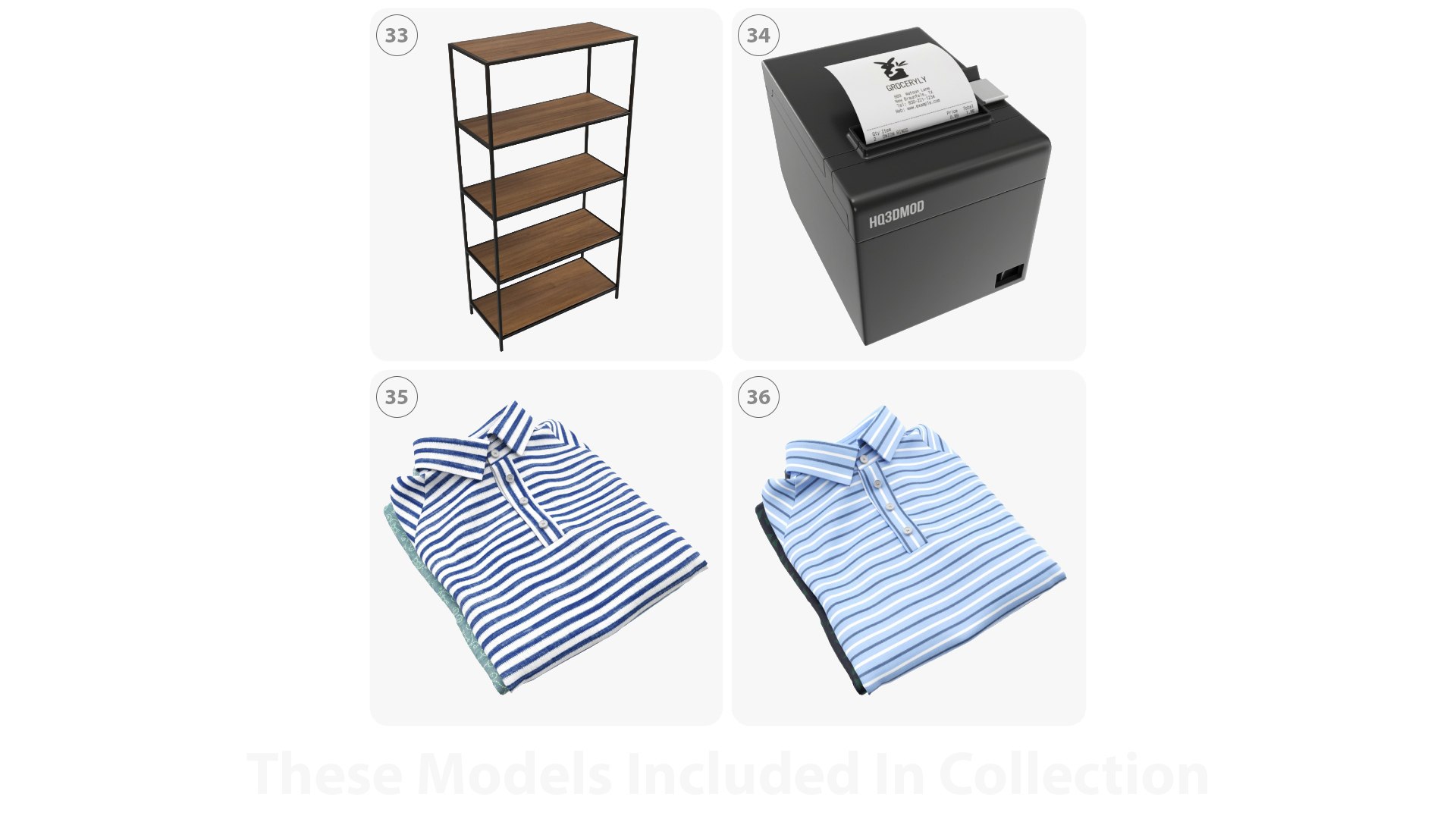 3D Clothing Store Items Model - TurboSquid 2231770