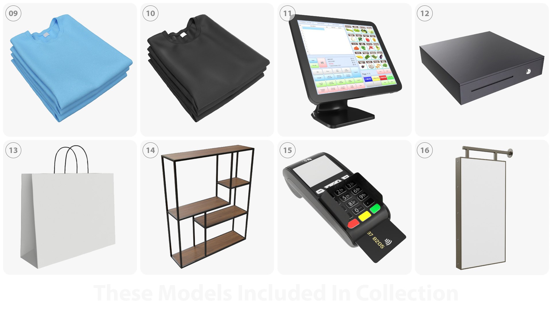 3D Clothing Store Items Model - TurboSquid 2231770