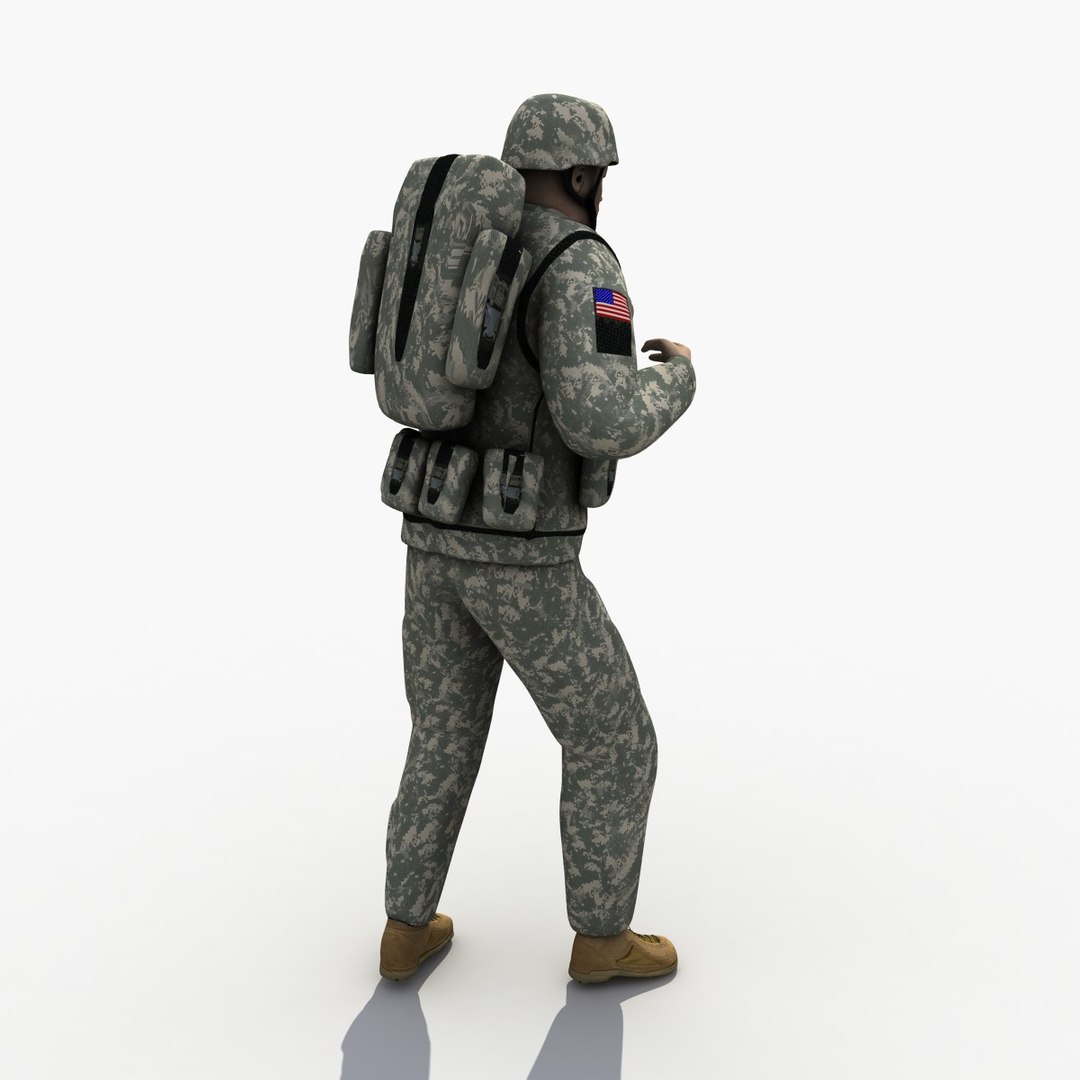 Soldier Human Man 3d Model