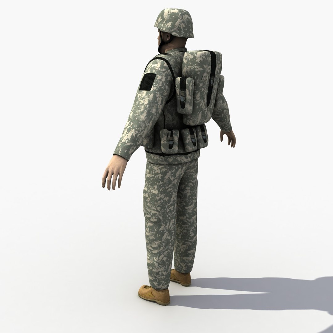 Soldier Human Man 3d Model