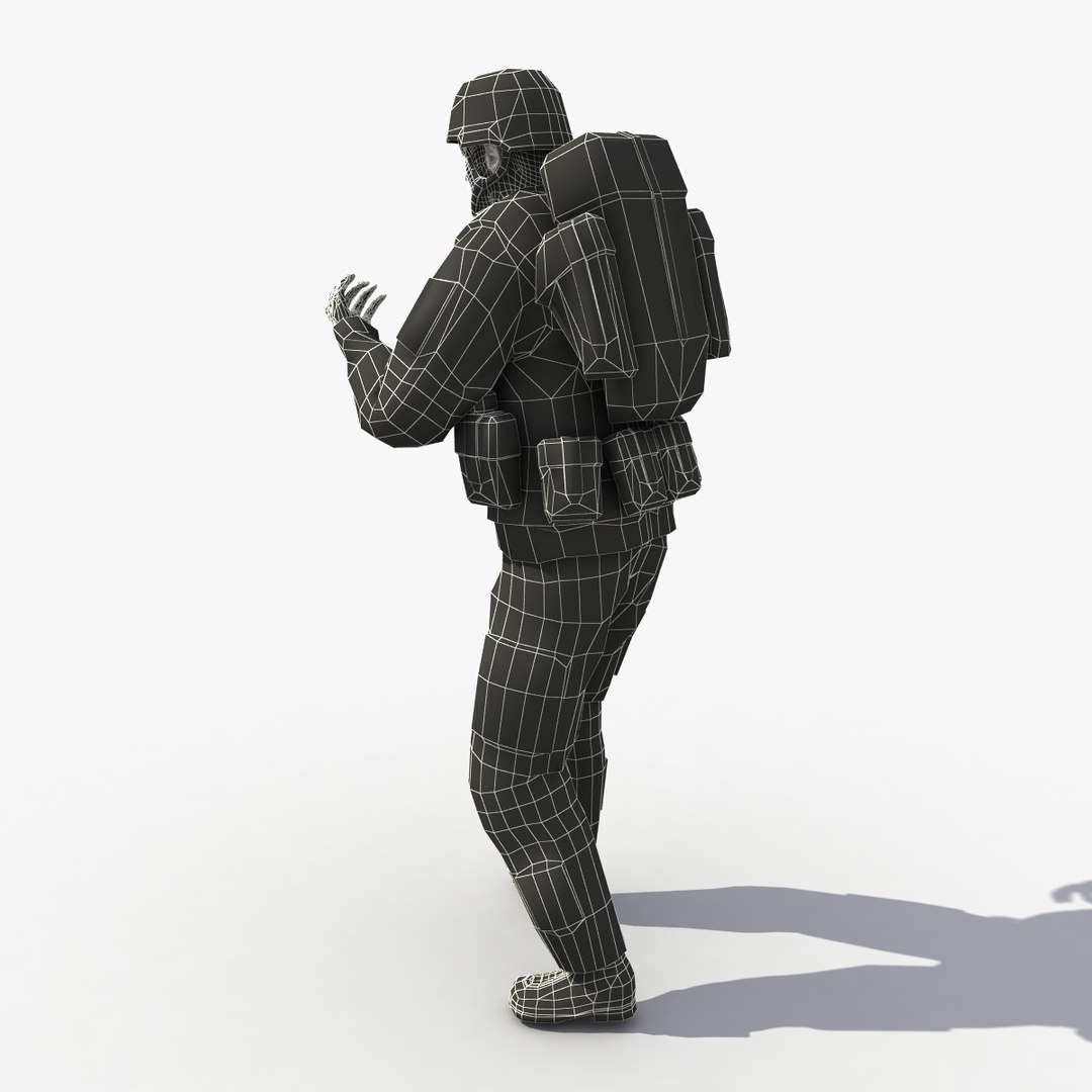 Soldier Human Man 3d Model
