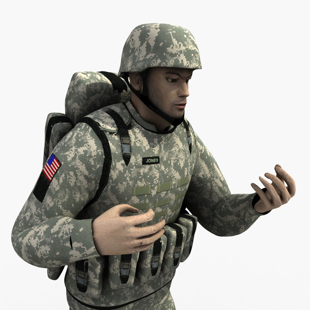 Soldier Human Man 3d Model