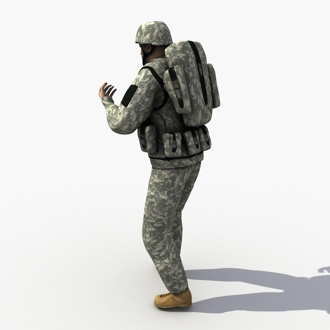 Soldier Human Man 3d Model