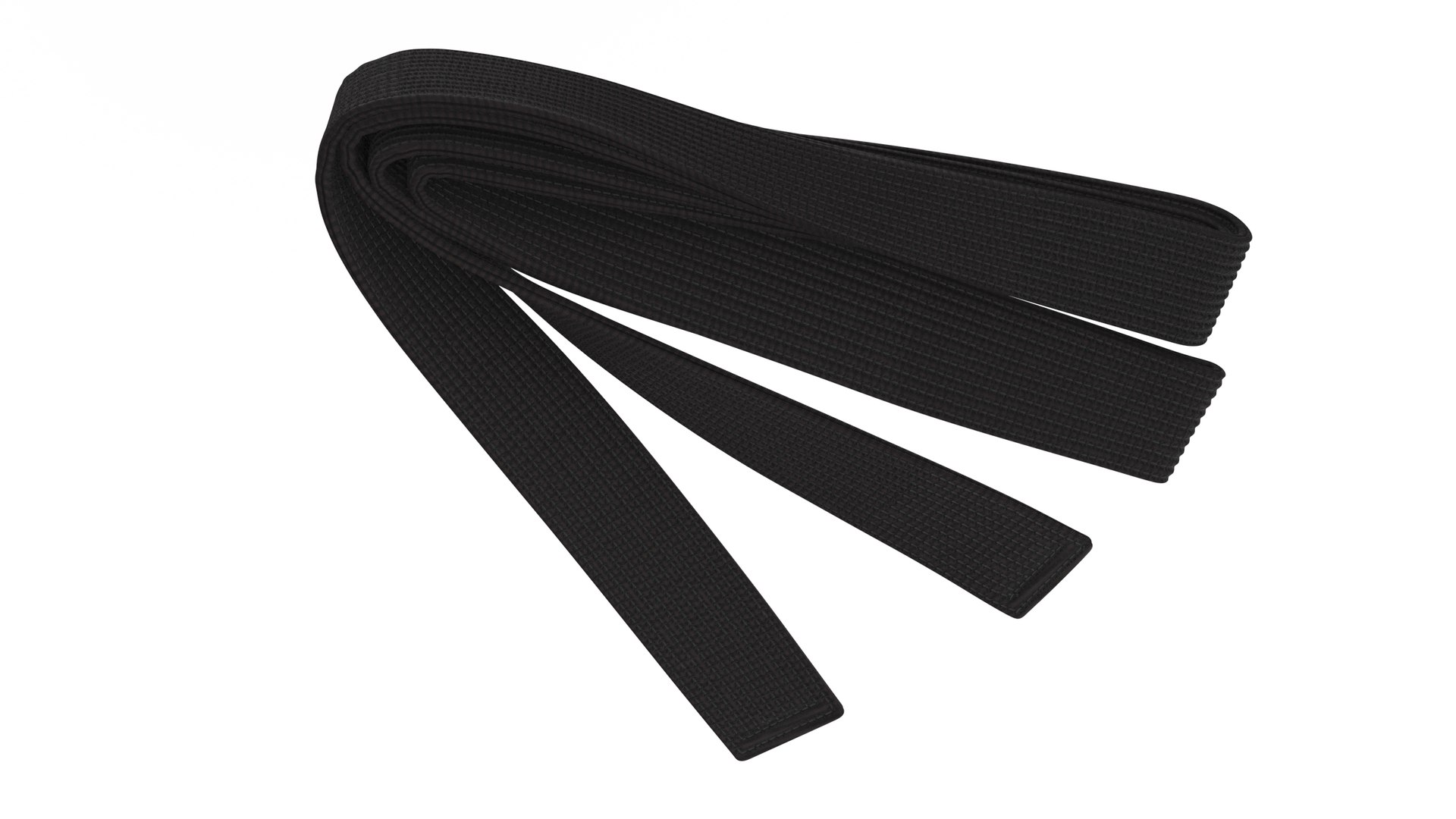 Black Karate Obi Belt 3D model - TurboSquid 2131641