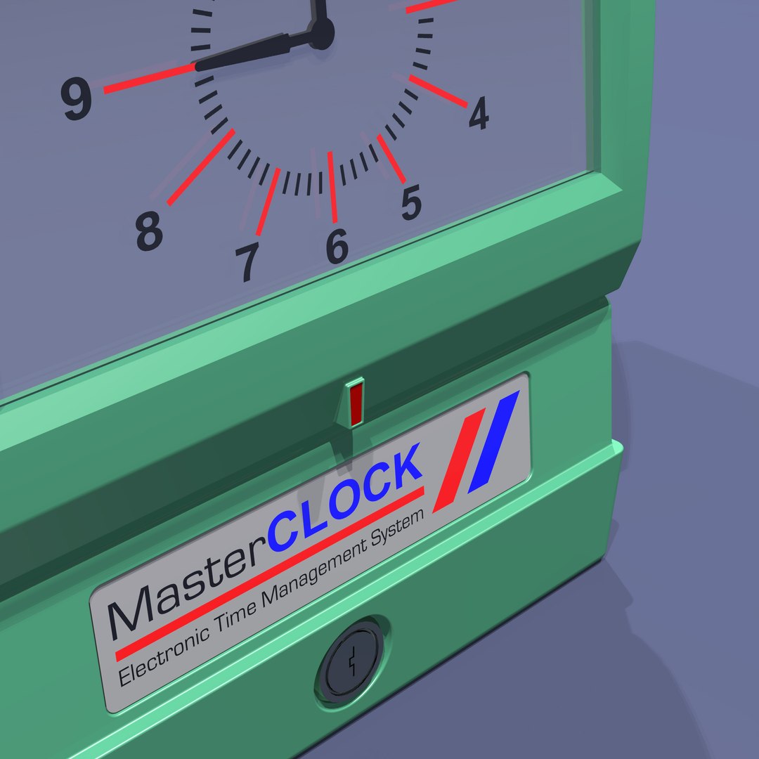 3d Model Time Punch Clock