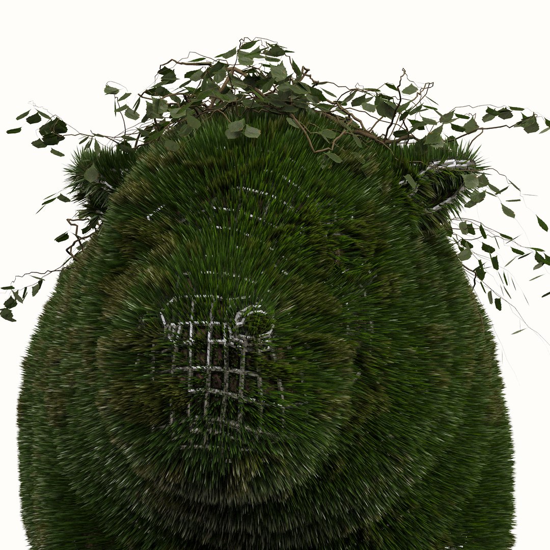 Grass Topiary 3D Model - TurboSquid 1393930