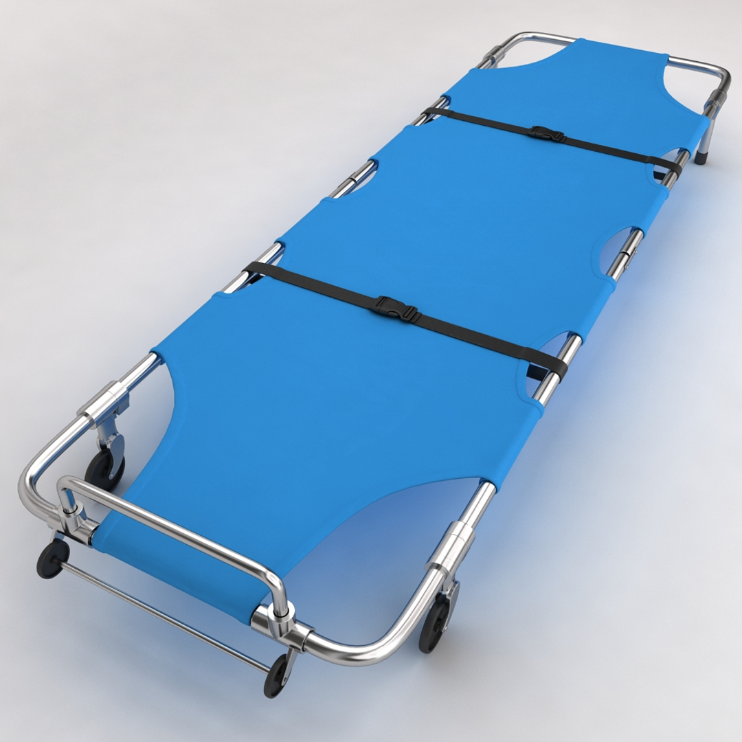 3d hospital stretcher bed equipment