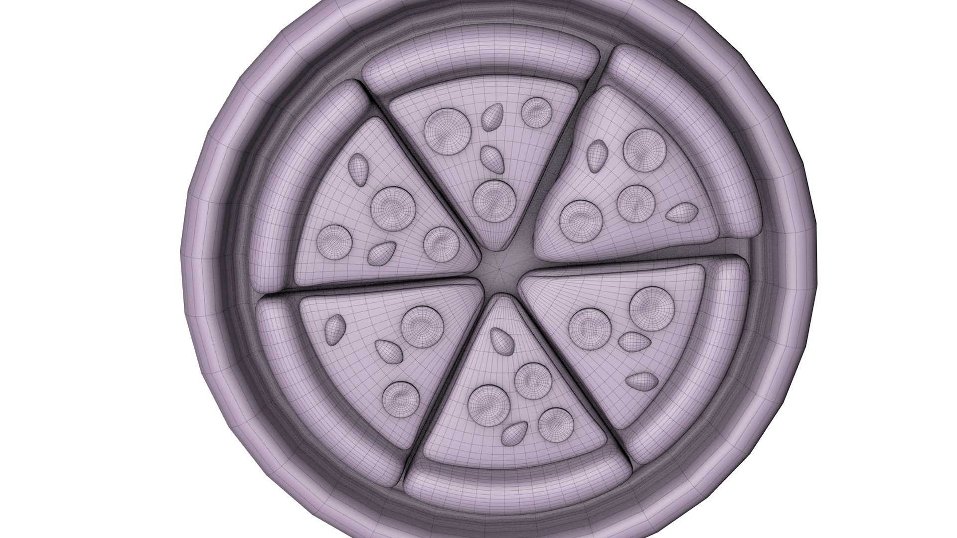 Cartoon Pizza 3D Model - TurboSquid 2058146