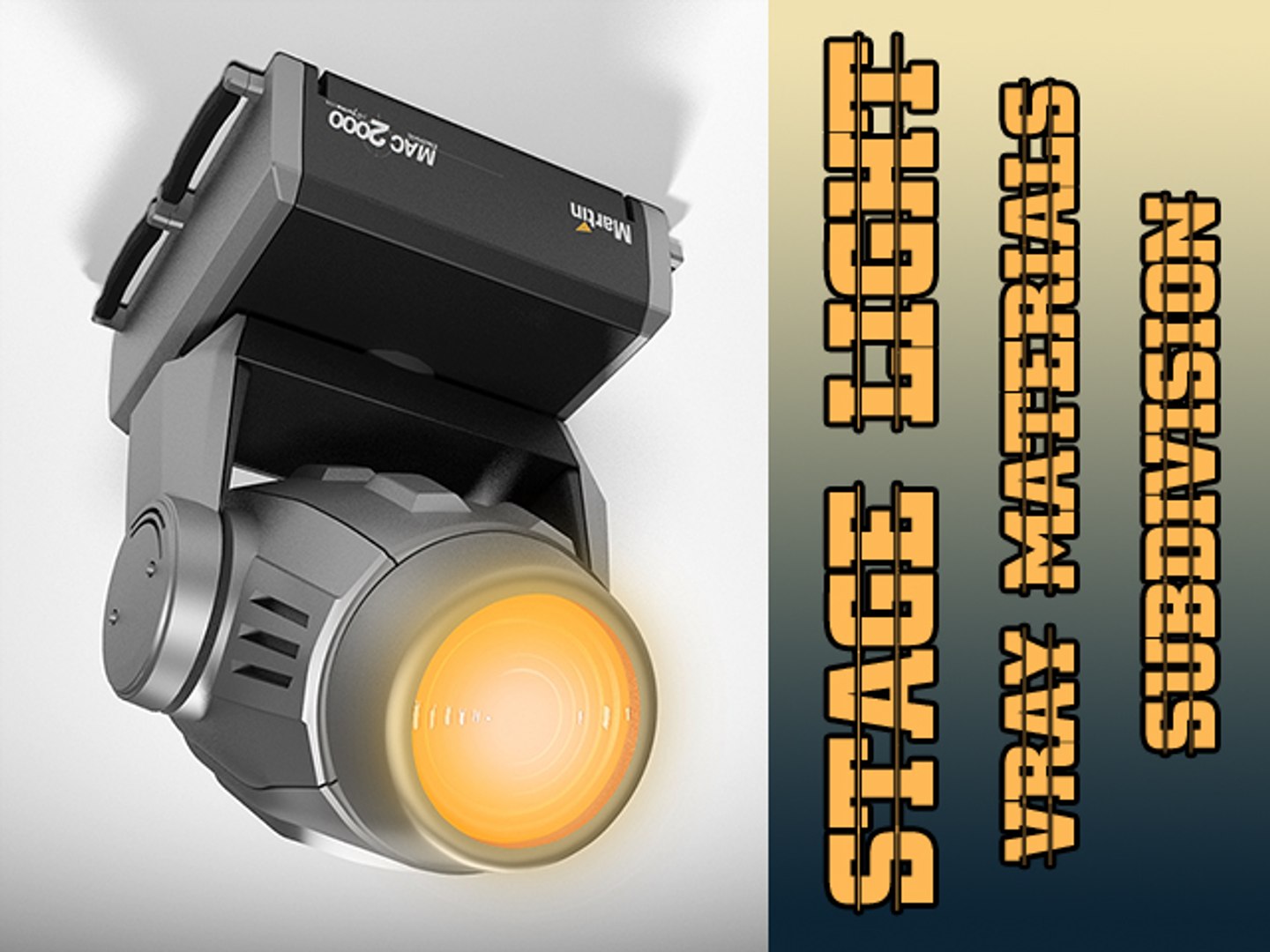 3dsmax martin moving head stage light