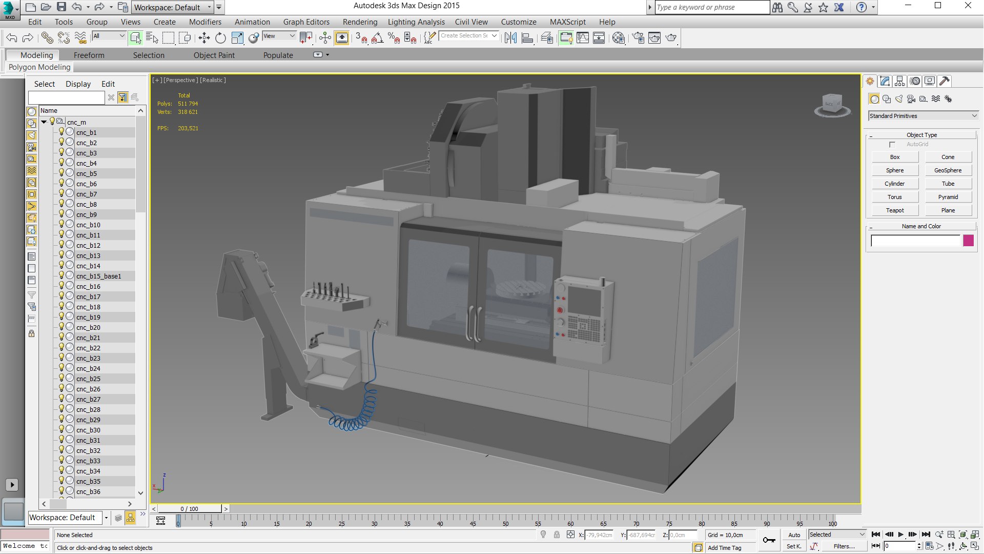 Milling machine CNC tool 3D model - TurboSquid 2148325