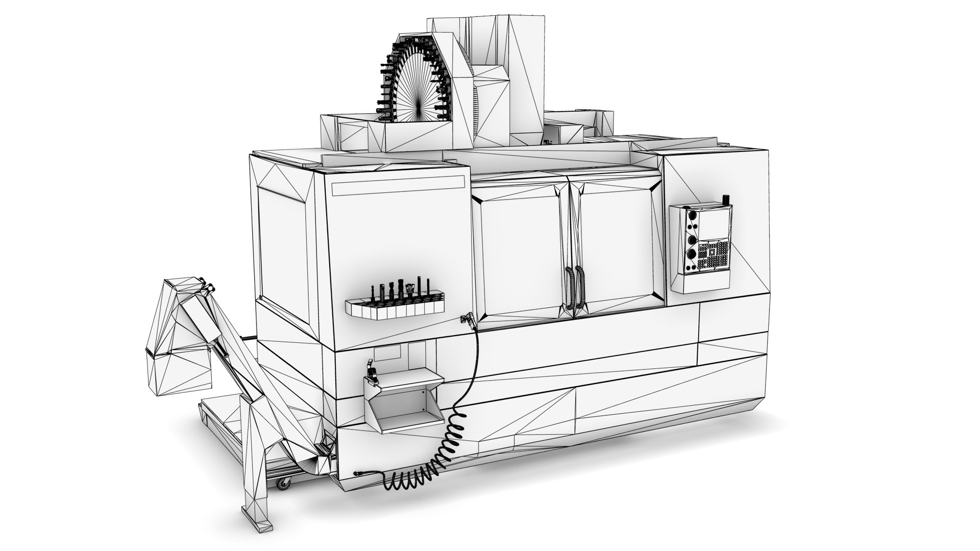 Milling machine CNC tool 3D model - TurboSquid 2148325