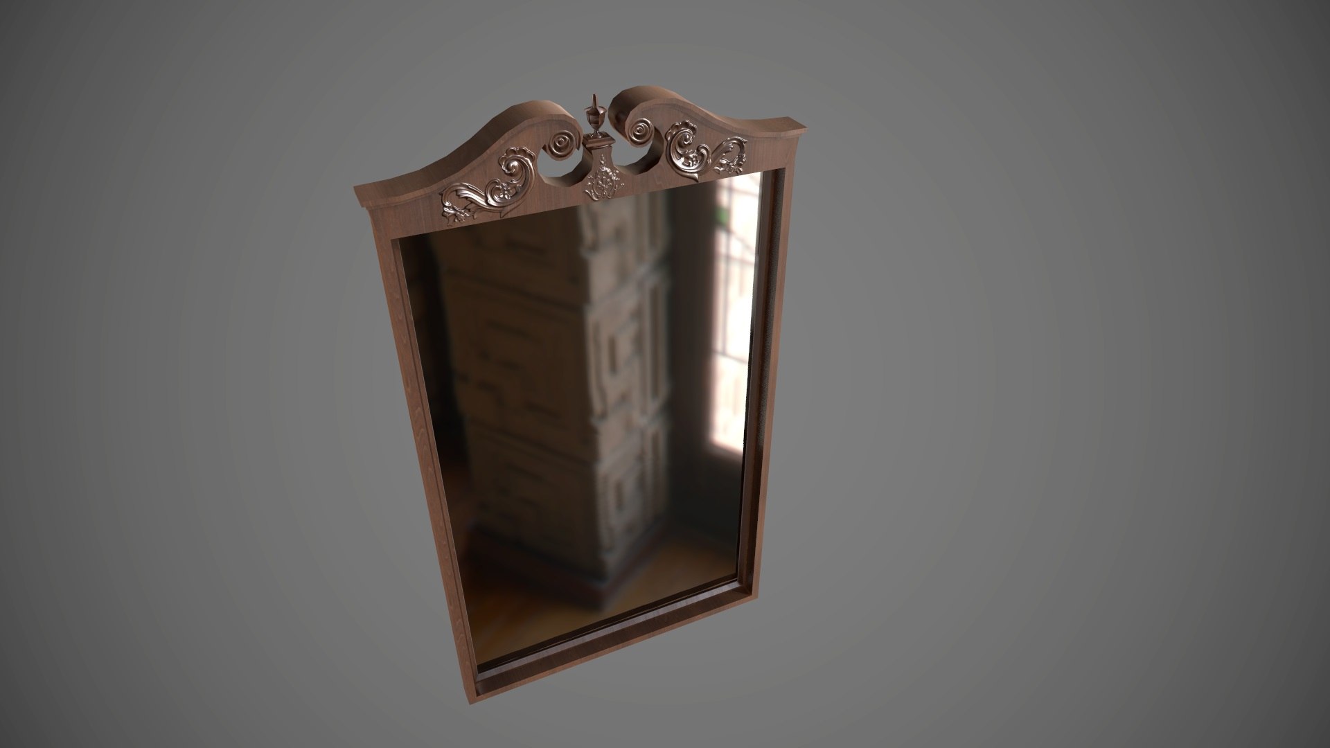 3D Mirror Low-poly Clean - TurboSquid 1179946