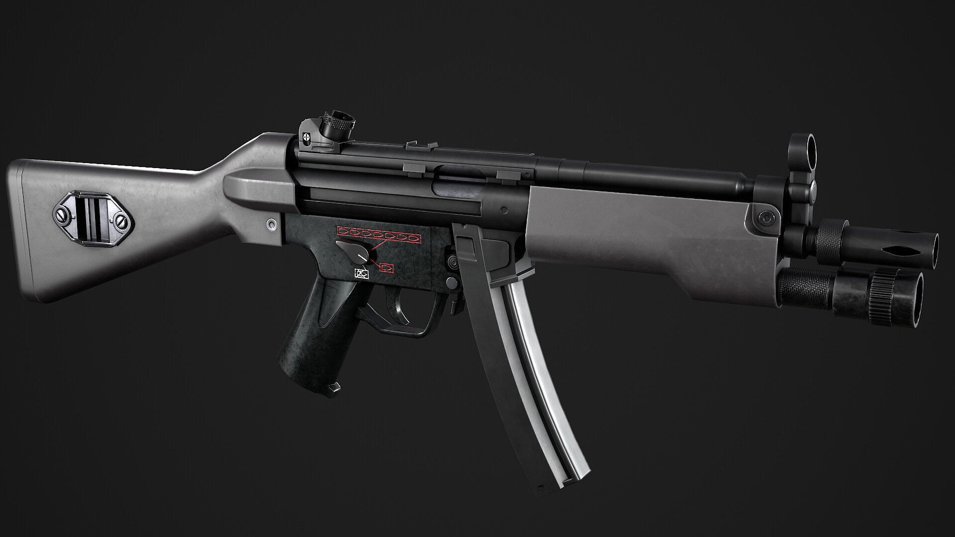 MP5 AAA Game Ready PBR Low-poly 3D Model 3D Model - TurboSquid 2003970