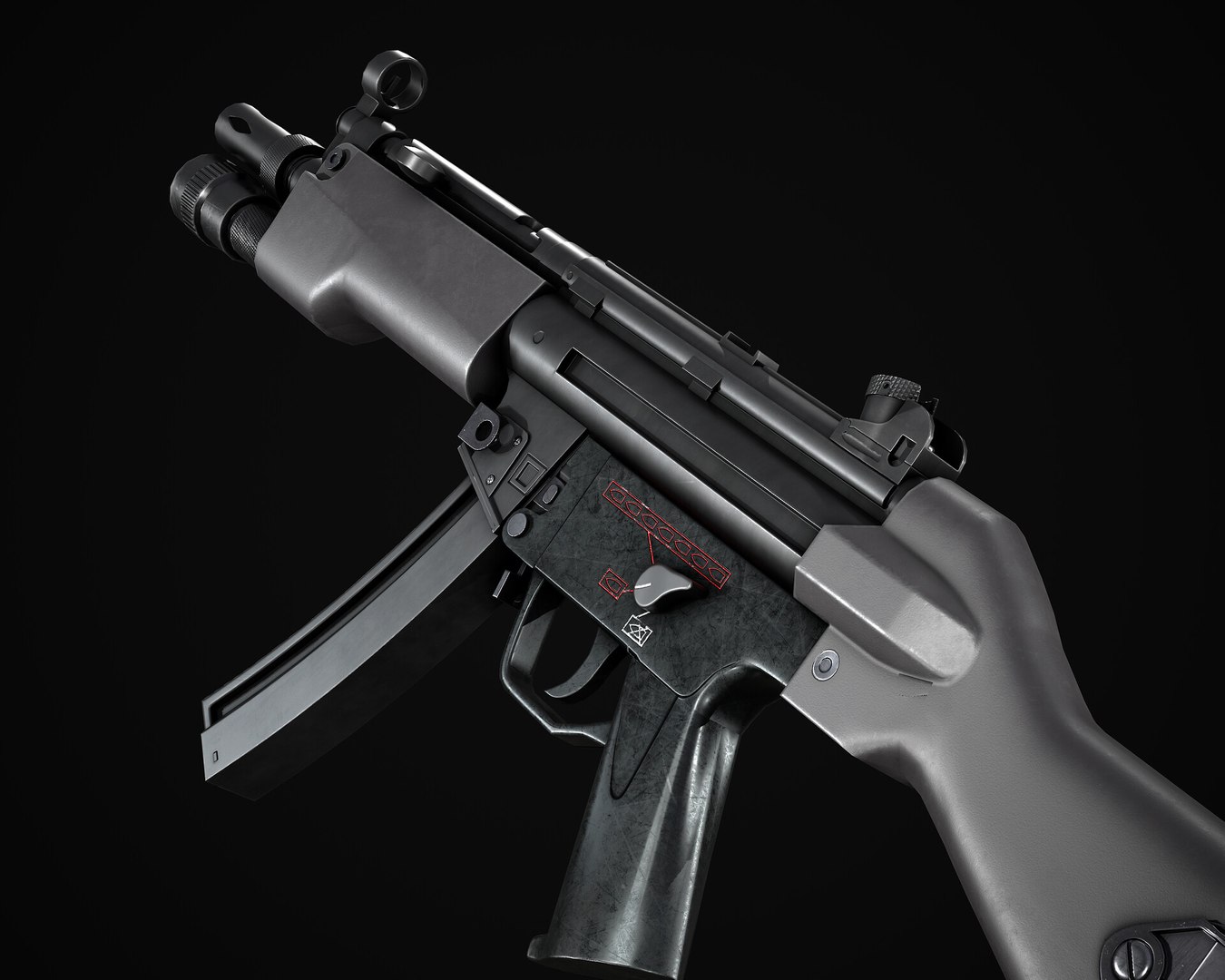 MP5 AAA Game Ready PBR Low-poly 3D Model 3D Model - TurboSquid 2003970