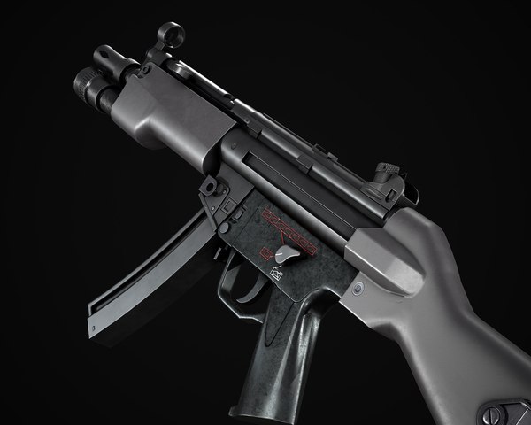 modelo 3d MP5 AAA Game Ready PBR Low-poly 3D model - TurboSquid 2003970