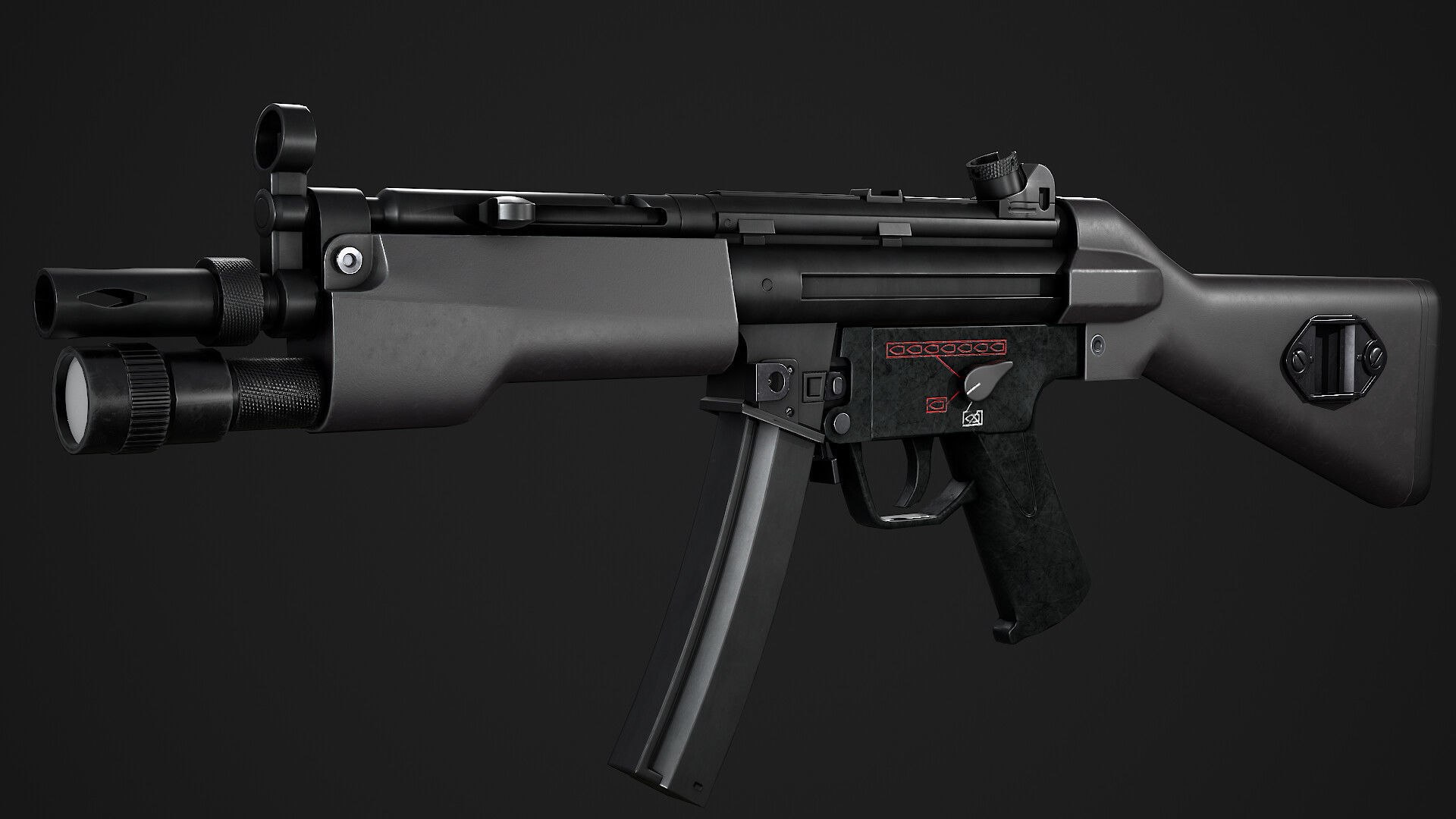 MP5 AAA Game Ready PBR Low-poly 3D Model 3D Model - TurboSquid 2003970