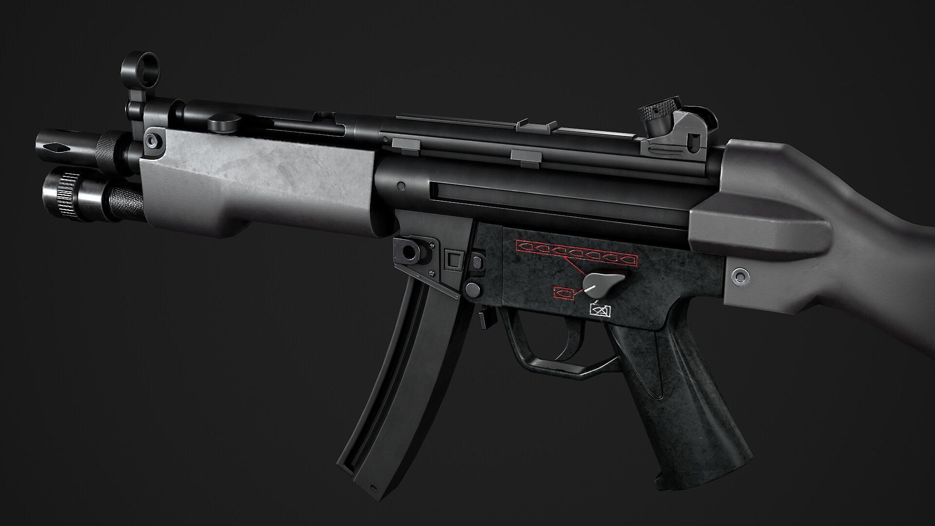 MP5 AAA Game Ready PBR Low-poly 3D Model 3D Model - TurboSquid 2003970