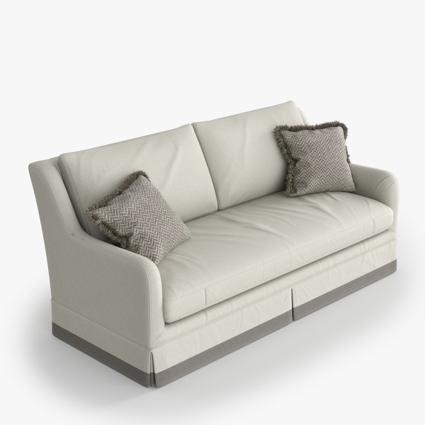 3D CENTURY Corrie Skirted Sofa - TurboSquid 1864035