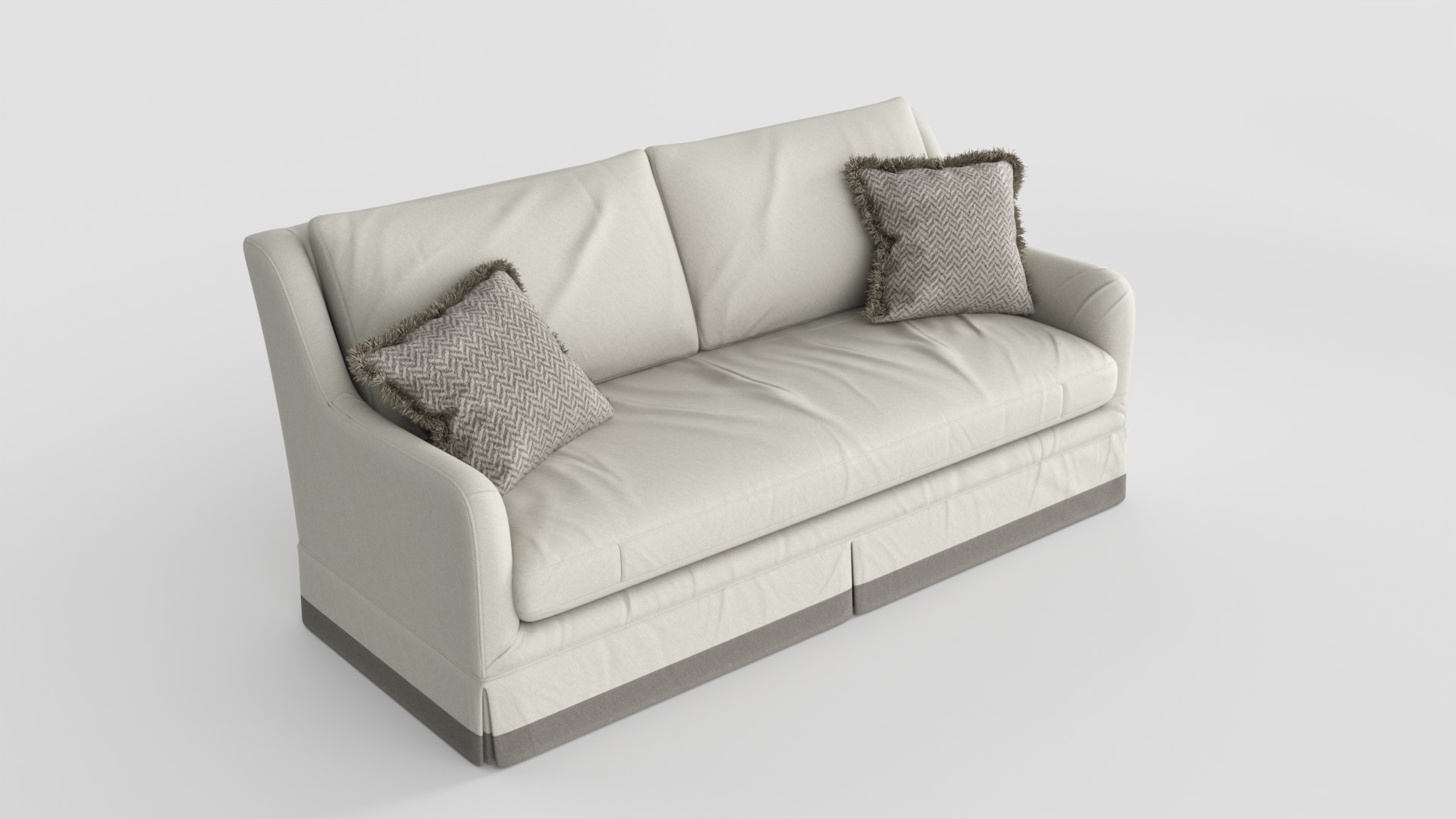 3D CENTURY Corrie Skirted Sofa - TurboSquid 1864035