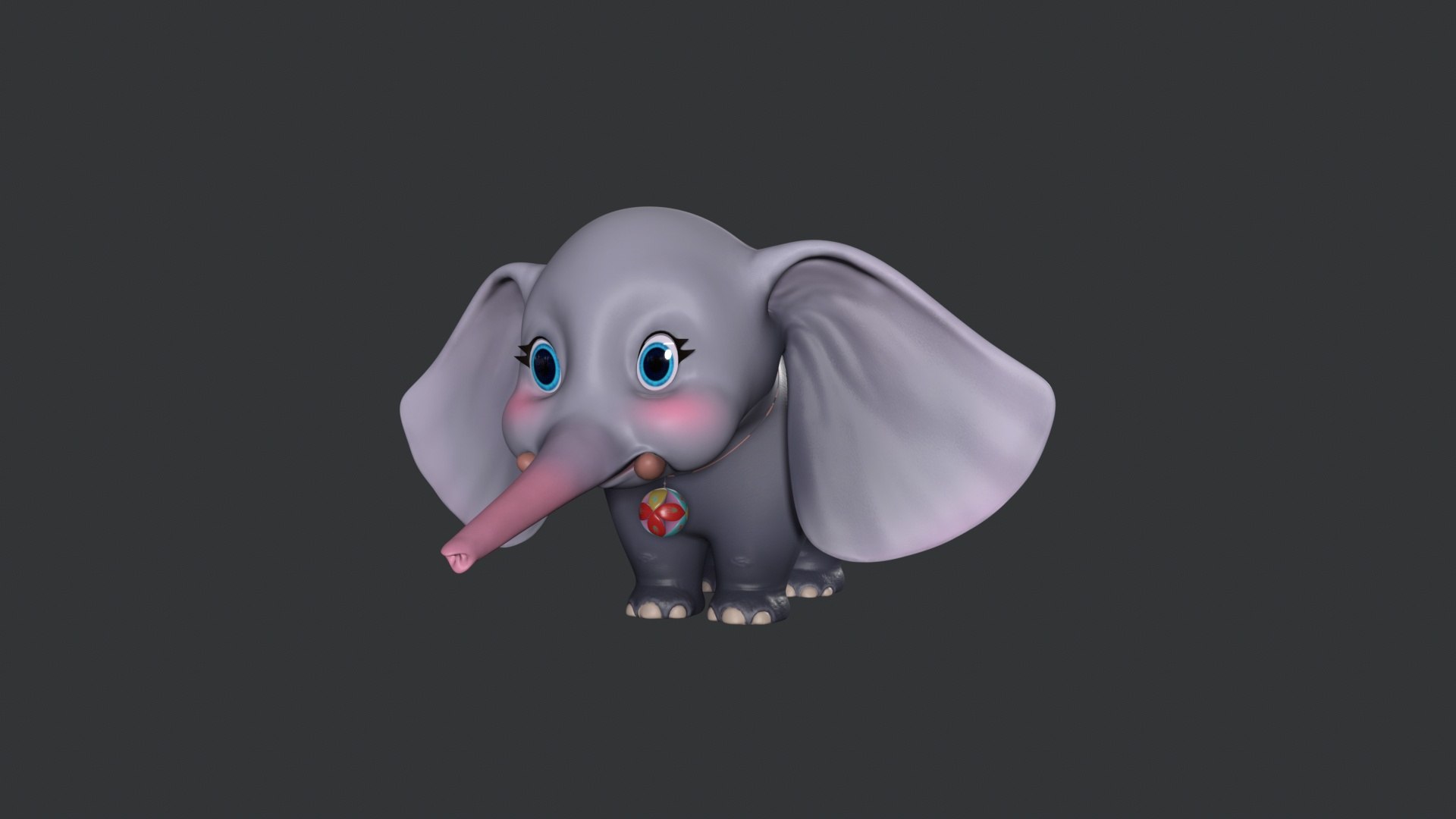 Cartoon Elephant 3D Model - TurboSquid 2045780