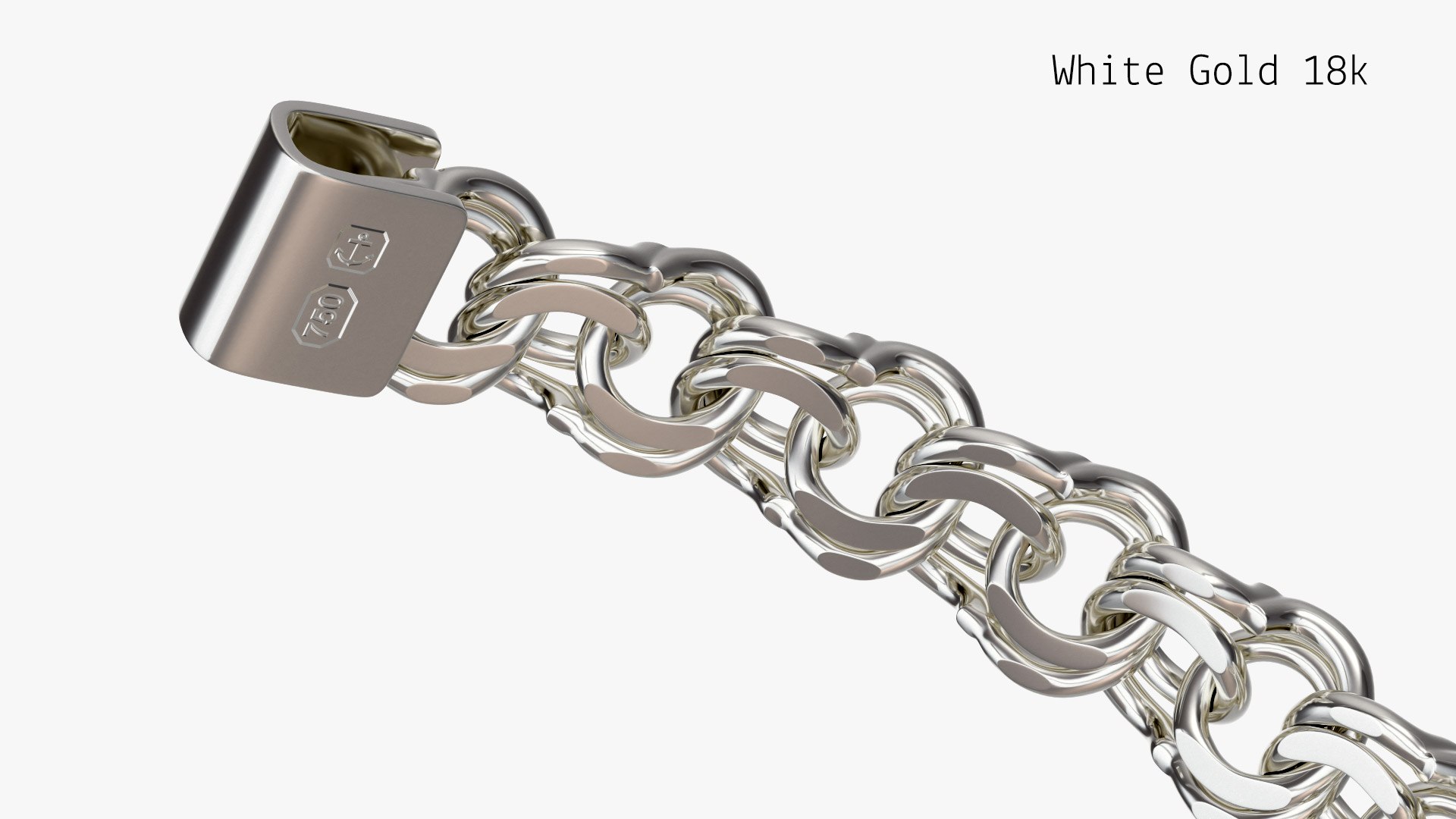 Chain Bracelet BR008 3D Model - TurboSquid 1728853