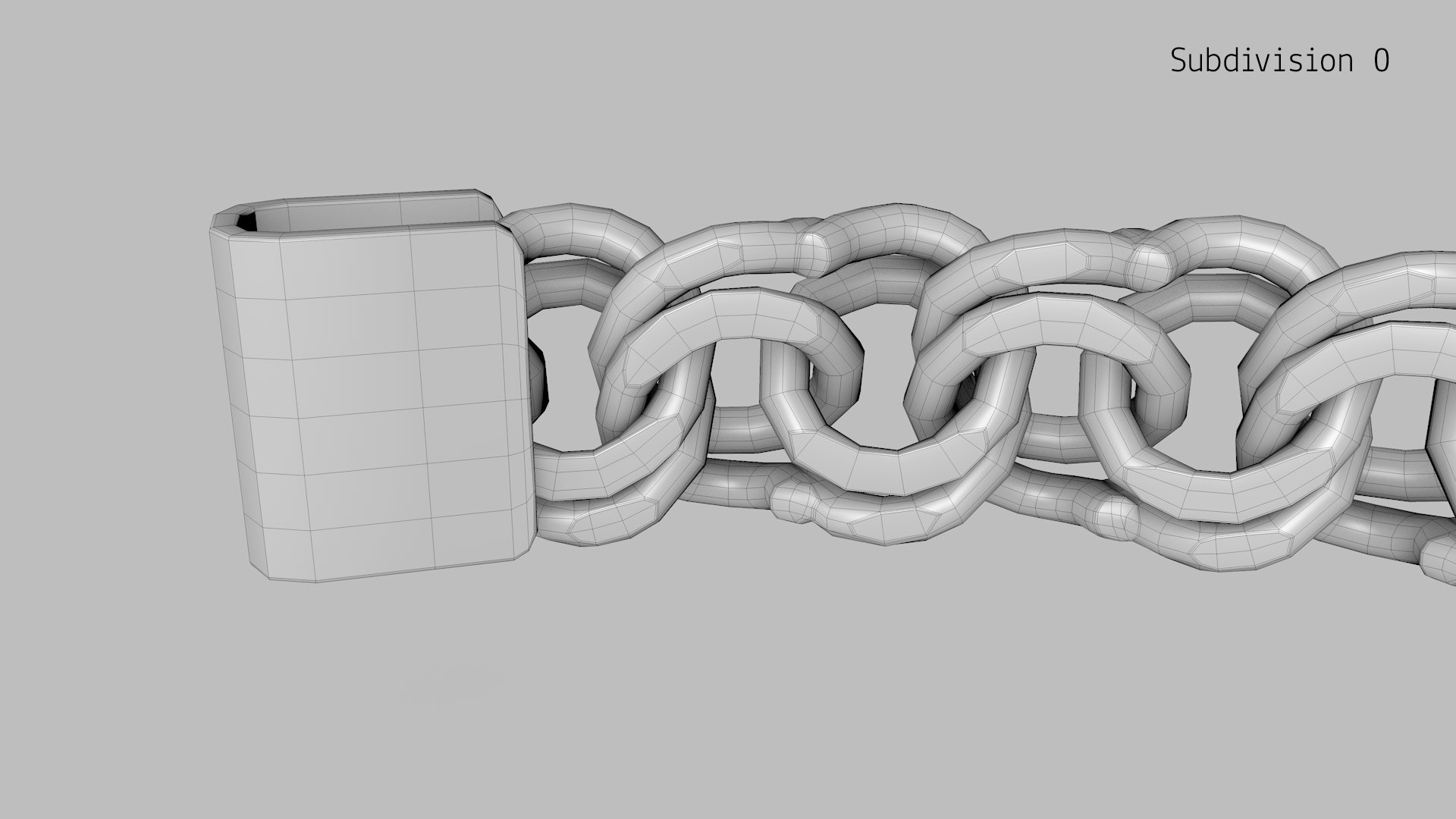 Chain Bracelet BR008 3D Model - TurboSquid 1728853