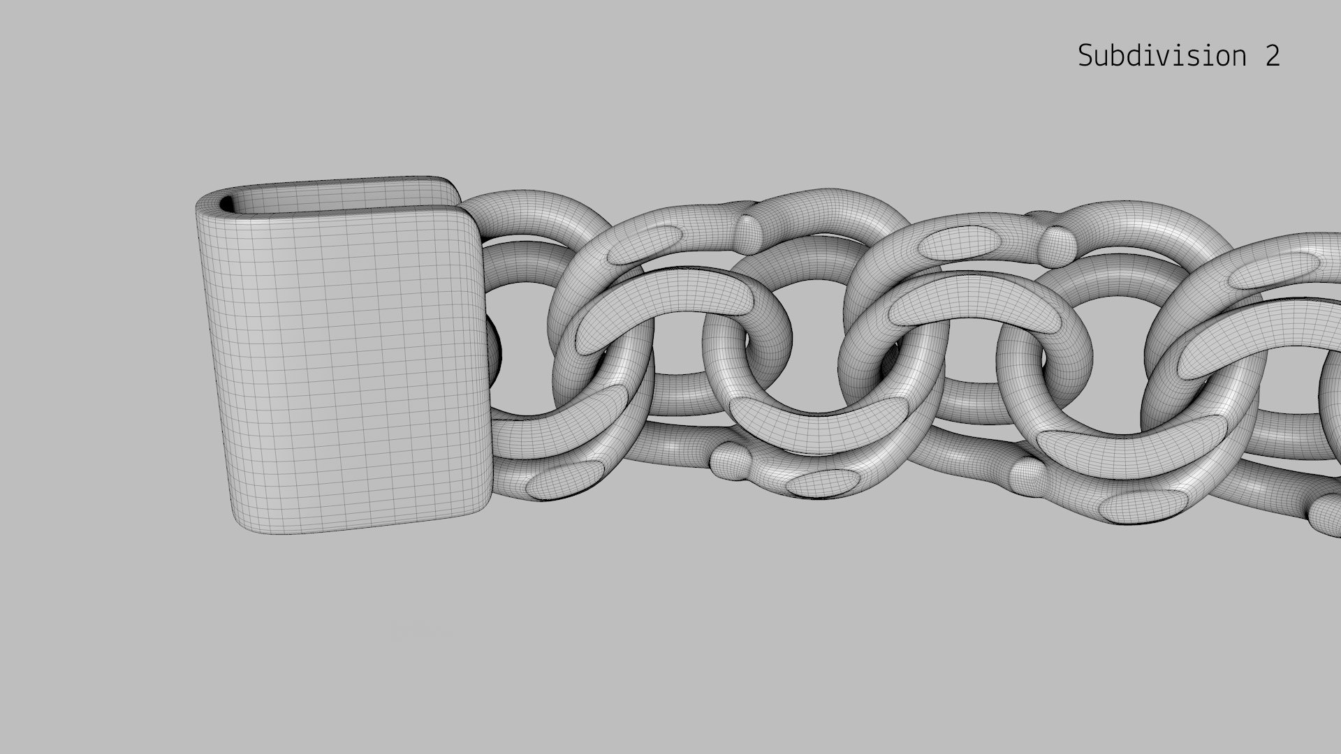Chain Bracelet BR008 3D Model - TurboSquid 1728853