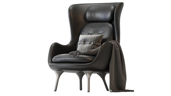 3D model Ro Easy Chair Leather - TurboSquid 2003638