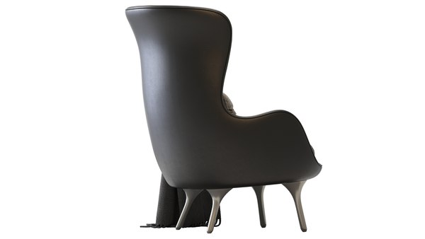3D model Ro Easy Chair Leather - TurboSquid 2003638