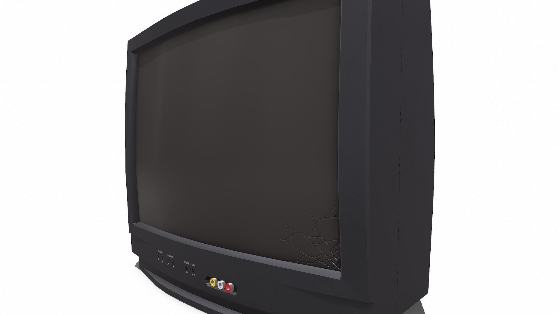 Old Retro Vintage CRT TV Low-poly PBR 3D Model - TurboSquid 2280175