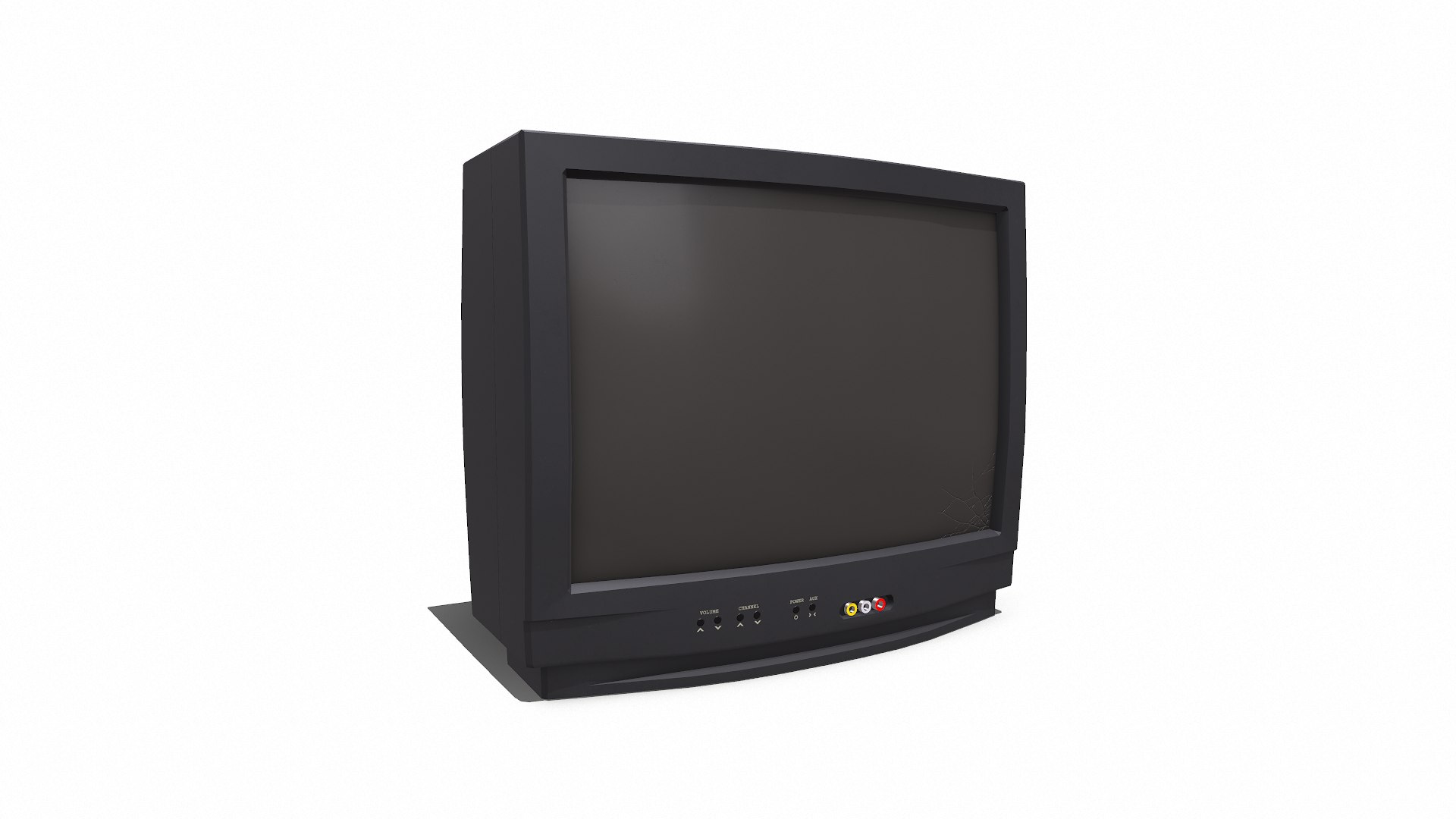 老式复古 CRT 电视3D模型 - TurboSquid 2280175