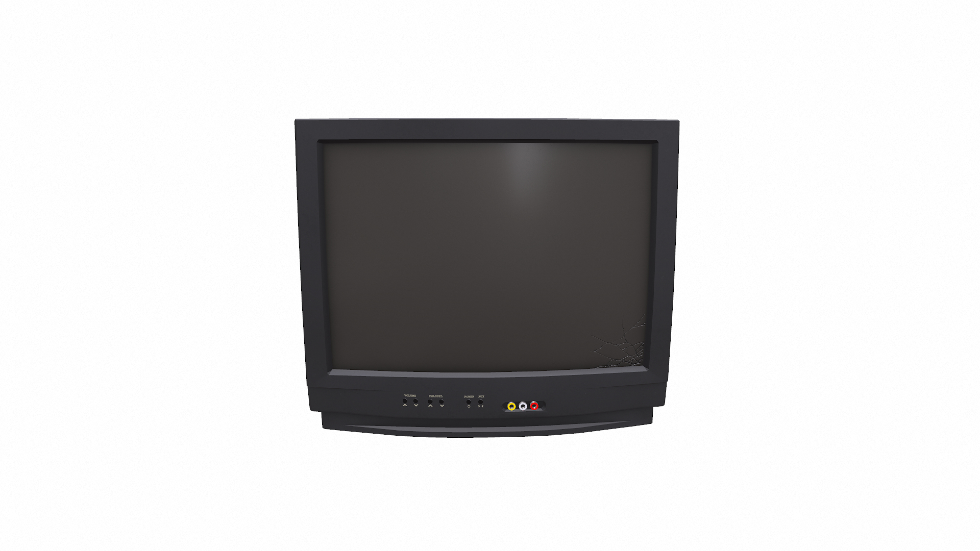Old Retro Vintage CRT TV Low-poly PBR 3D Model - TurboSquid 2280175
