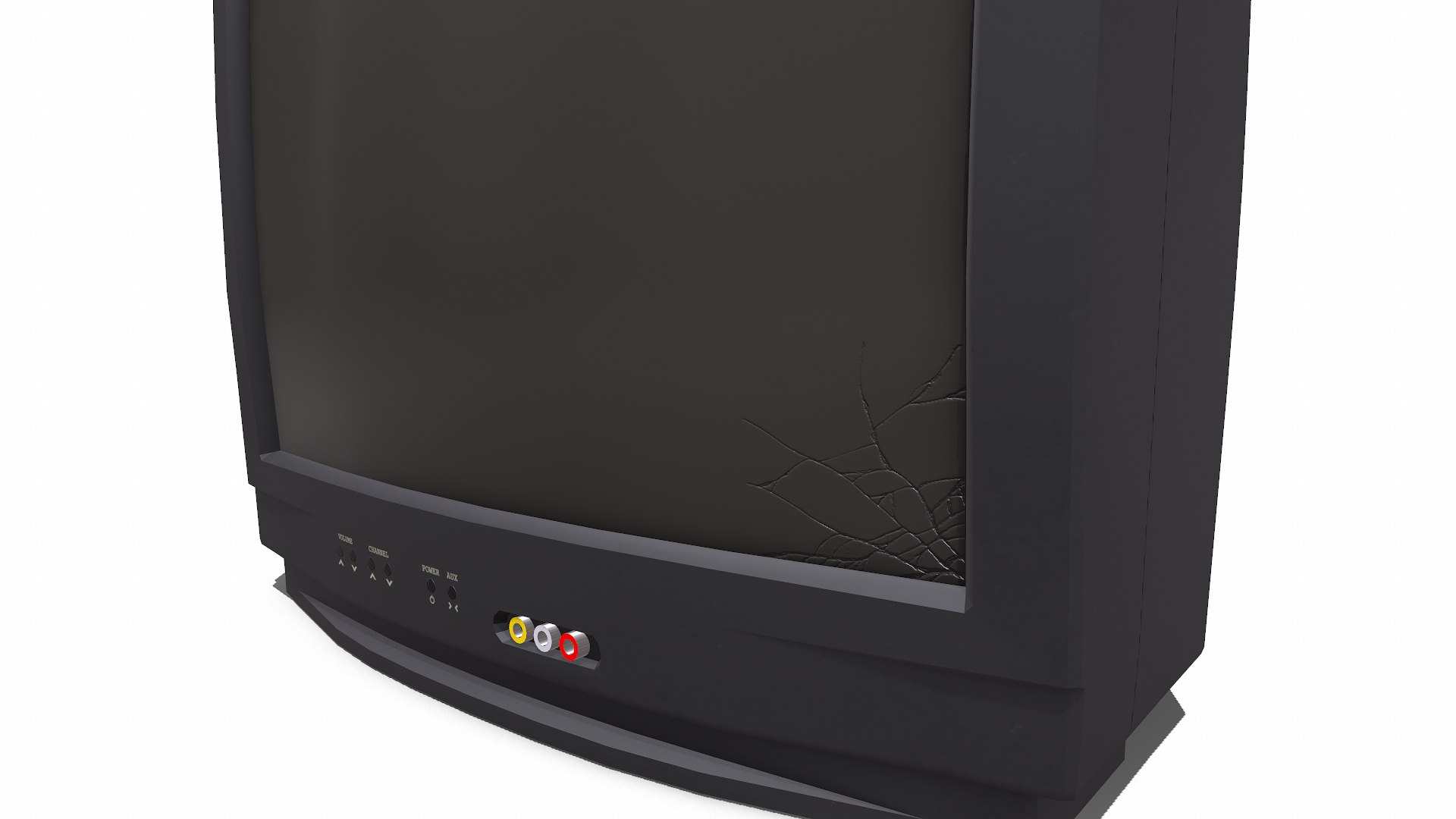 Old Retro Vintage CRT TV Low-poly PBR 3D Model - TurboSquid 2280175