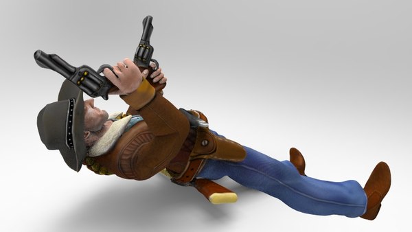 3d model cowboy