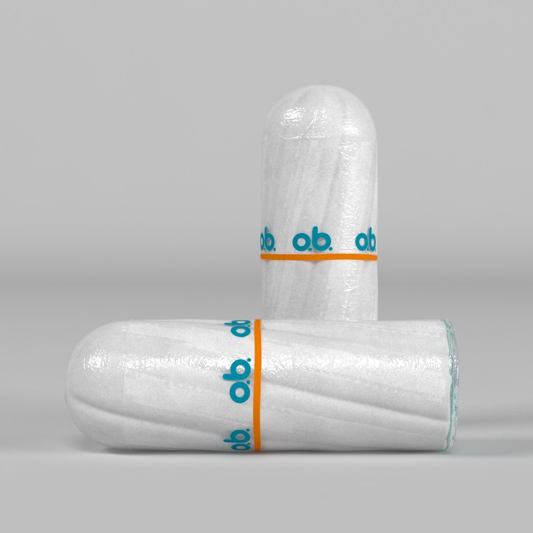 tampon realistic 3d obj