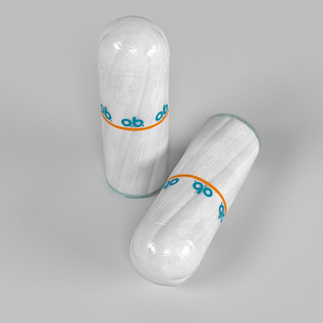 tampon realistic 3d obj