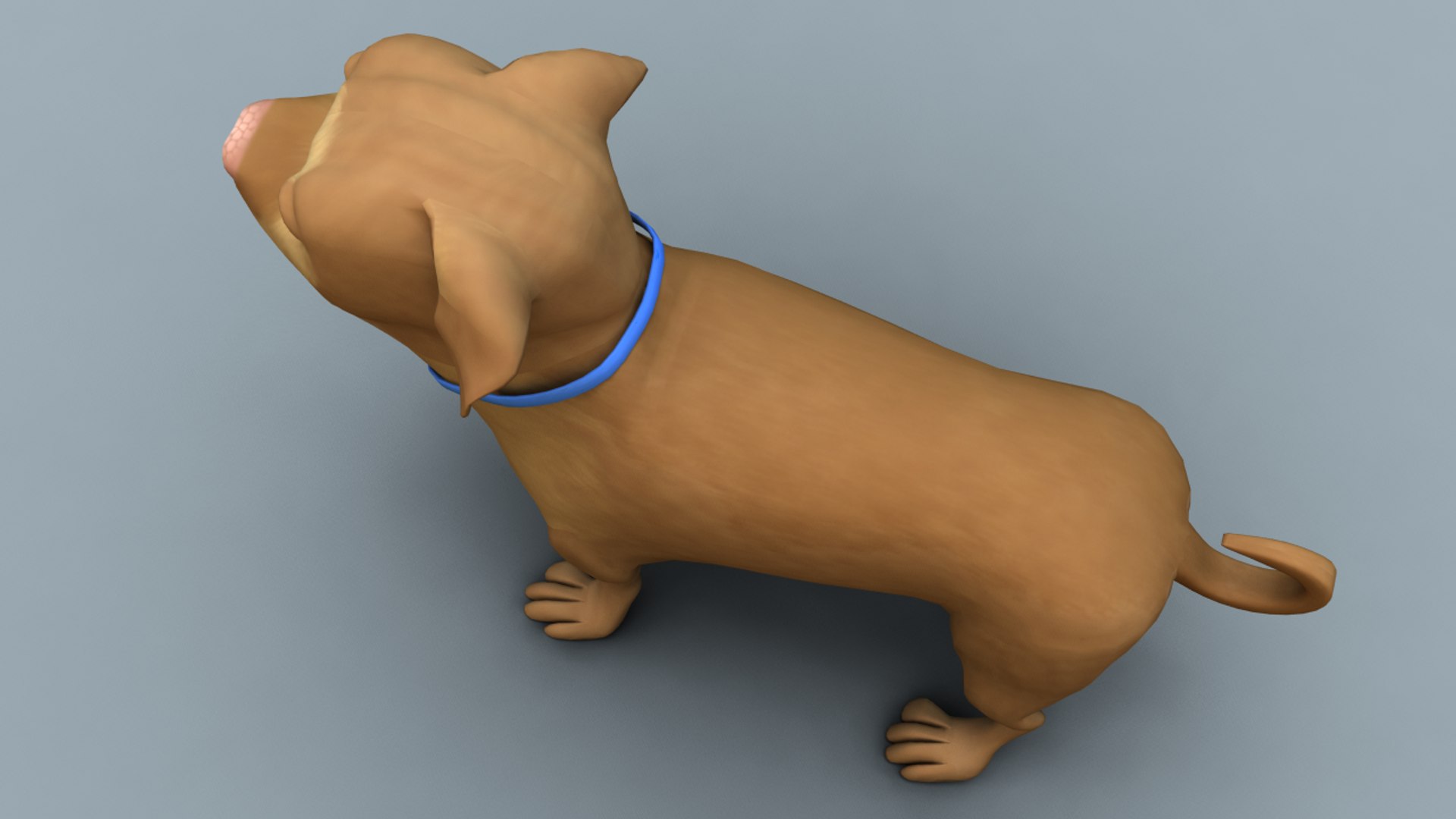 3d Rigged Dogs Pug Model