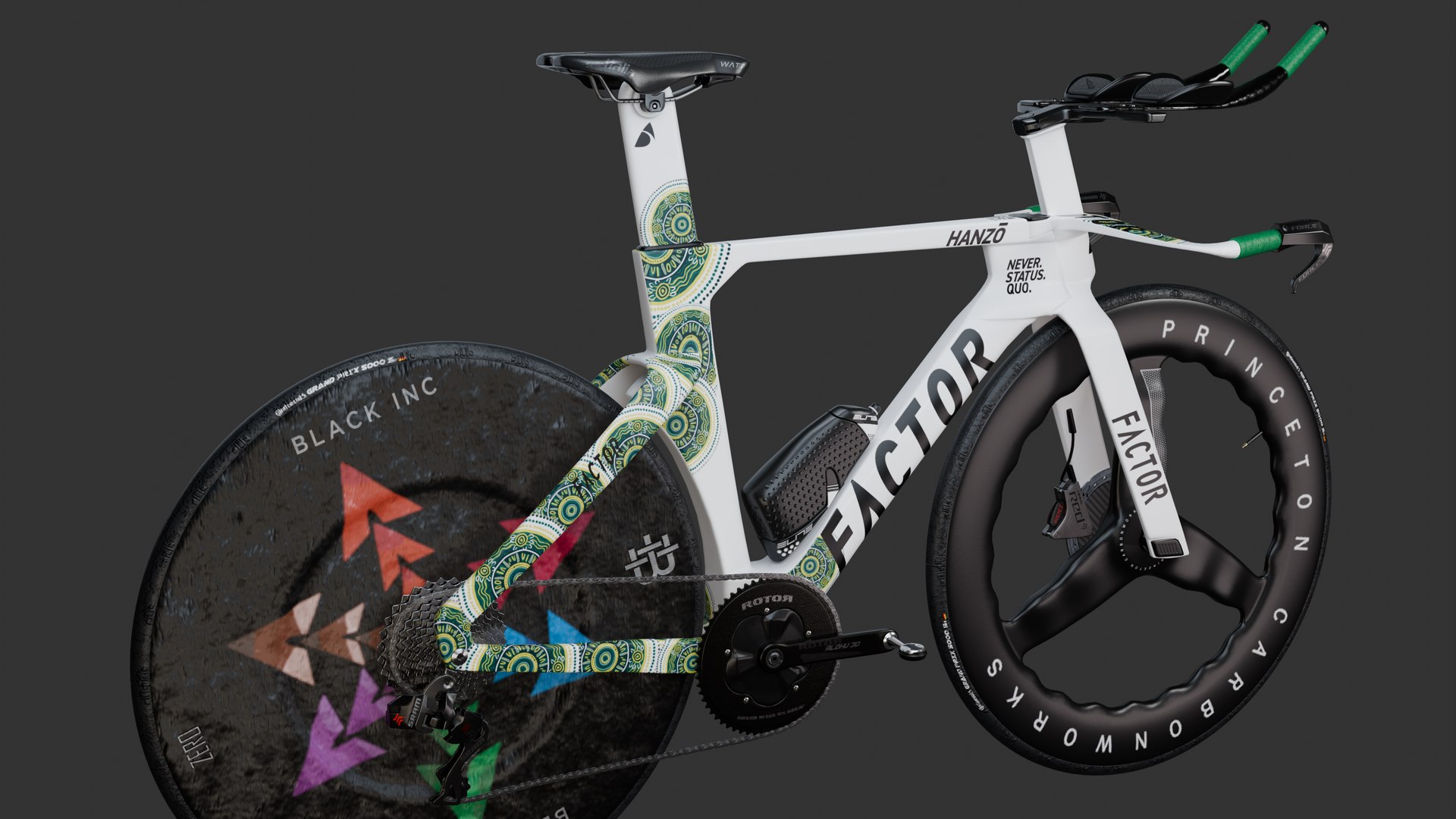 Factor Hanzo Time Trial Bike 3D Model - TurboSquid 2208749