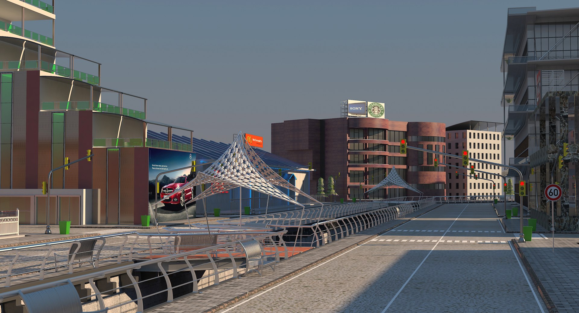 3D City Block Model - TurboSquid 1194421
